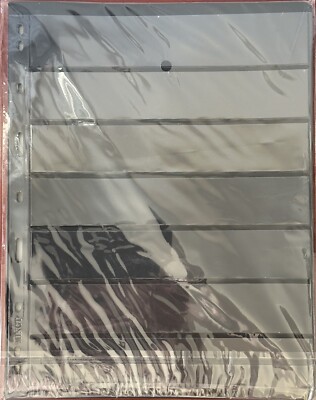 10 Sheets with 9 Binder Holes Double Sided Stamp Album Stock Pages(7 ...