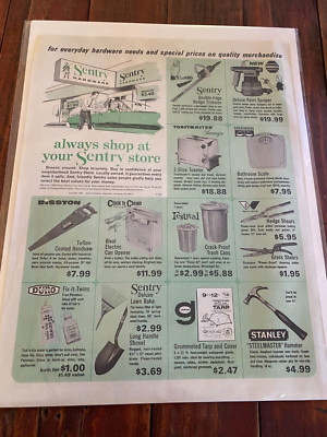 Vintage 1968 Sentry Hardware Stores Stanley Tools ad | eBay