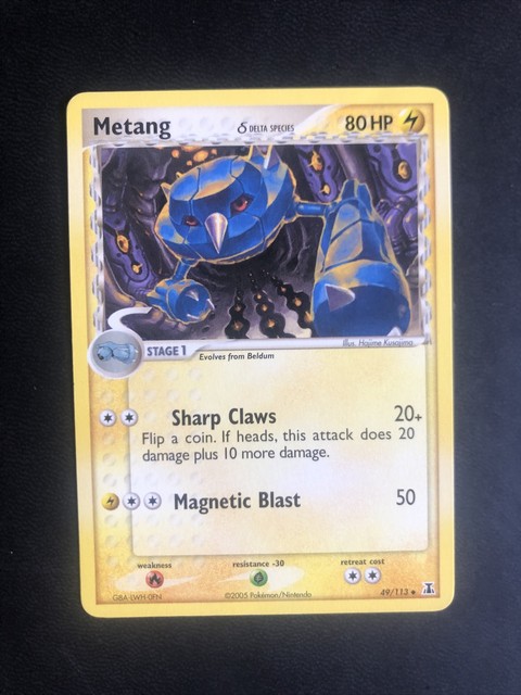 Pokémon TCG Metang (Delta) EX Delta Species 49/113 Regular Uncommon for ...