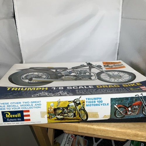 Revell Triumph Drag Bike Model Scale 1/8 Complete | eBay