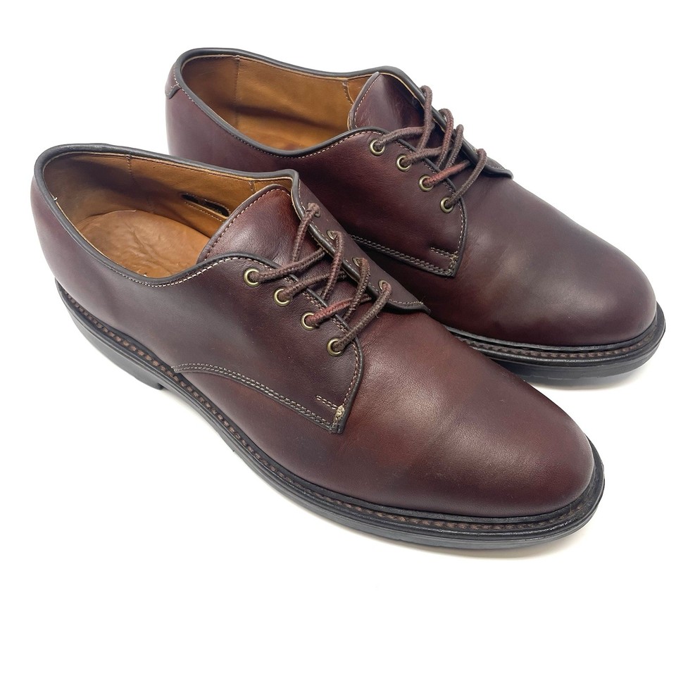 Allen Edmonds Fulton Derby Brown Leather Dress Shoes 9.5 D 6221 | eBay