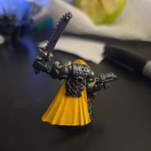 Space Wolf Captain Space Marine Rogue Trader Metal GW 1990 Warhammer ...