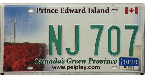 *99 CENT SALE* 2010 Prince Edward Island PEI License Plate #NJ 707 No ...