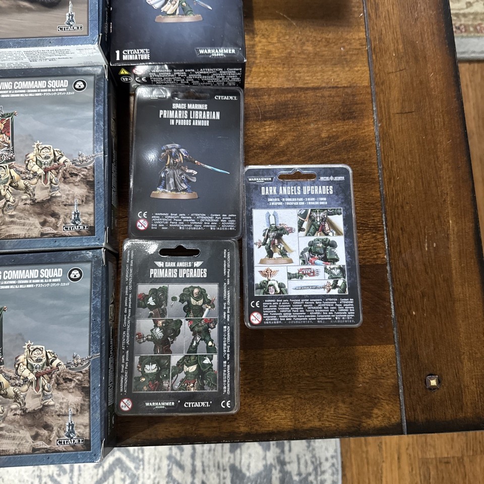 Huge Dark Angels WH40K Lot - Space Marines, Primaris, Deathwing ...