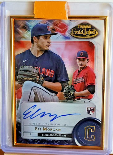 ELI MORGAN 2022 Topps Gold Label Framed RC ,On Card Auto Rookie FA-EM -Guardians | eBay