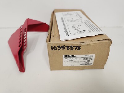NEW OLD STOCK! BRADY RED HEAVY STEEL BALL VALVE LOCKOUT DEVICE 65693 | eBay