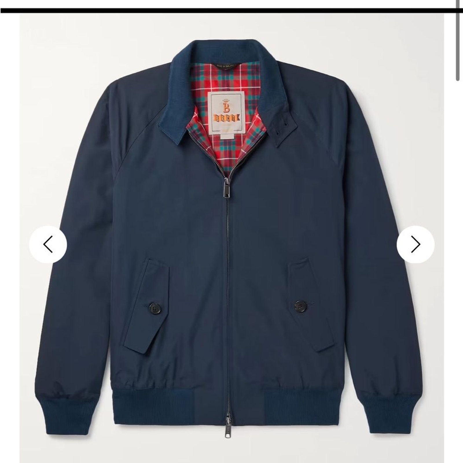 Baracuta g9 harrington jacket dark navy size 46 - Gem