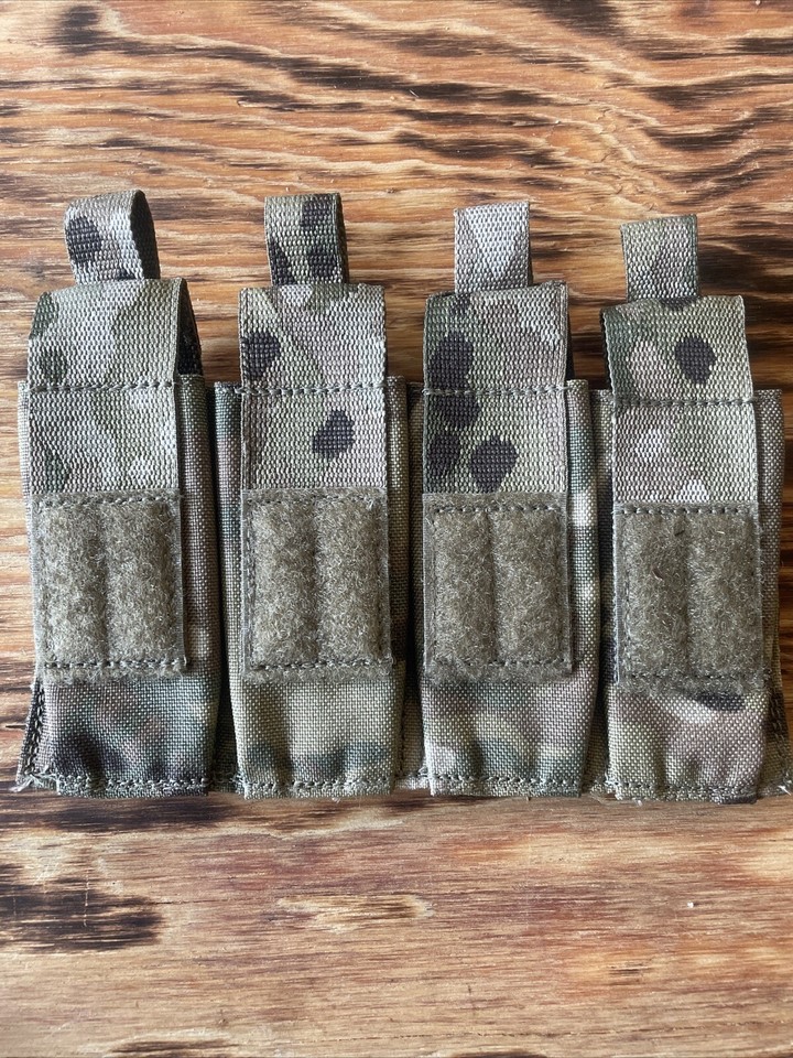 Quad Mag Pouch Mag Carrier 9MM .45 Front Panel AWS Excellent Condition ...