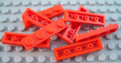 New LEGO Lot of 8 Red 1x4 Flat Building Plate Pieces | eBay