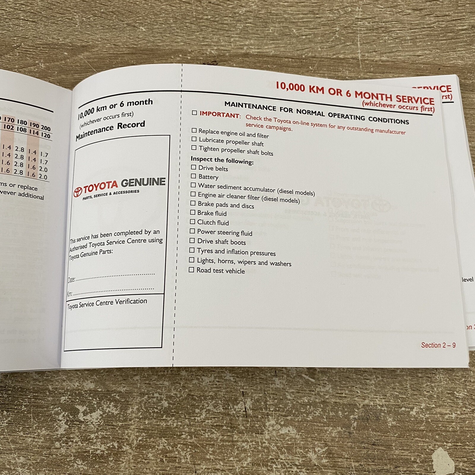 120 SERIES TOYOTA LAND CRUISER PRADO SERVICE LOG BOOK BOOKLET | eBay