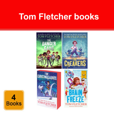 Tom Fletcher 4 Books Set Danger Gang, Creakers, Christmasaurus, Brain ...