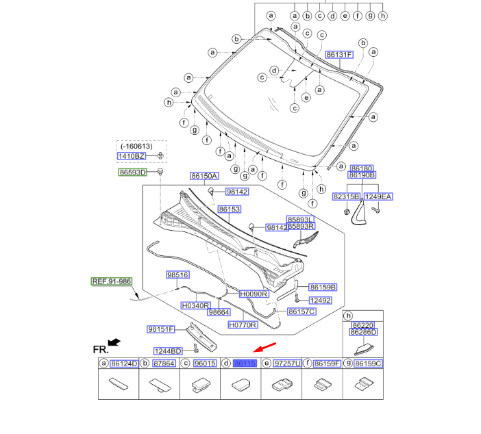 KIA SPORTAGE QL MK4 Inside Rear View Mirror Base 851032H000 NEW GENUINE ...