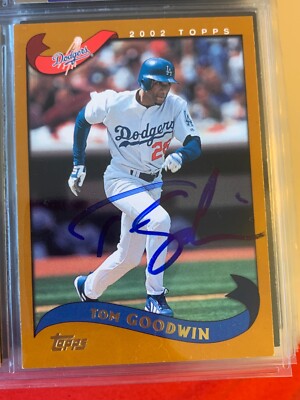 TOM GOODWIN AUTOGRAPHED SIGNED 2002 TOPPS CARD COA | eBay