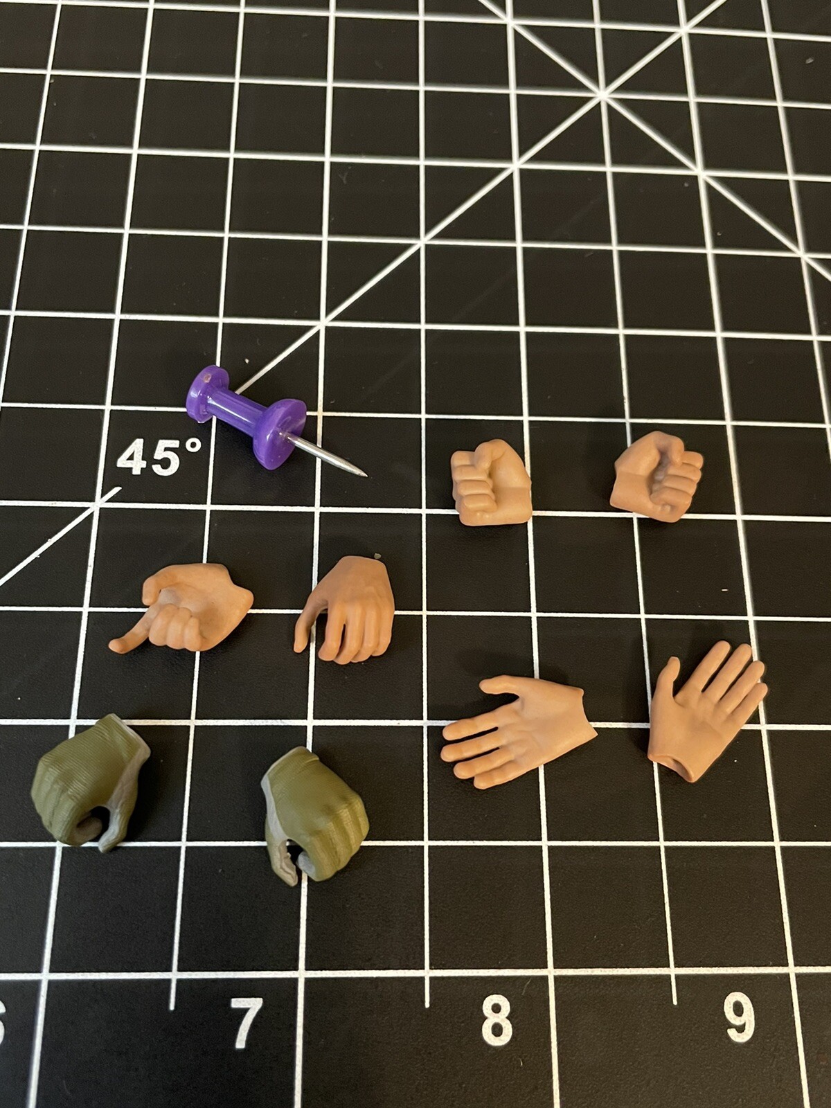 Crazy Figure 1/12 Scale Delta Special Force Captain LW002 - Hands (LOT ...