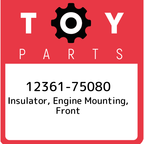12361-75080 Toyota Insulator, engine mounting, front 1236175080, New ...