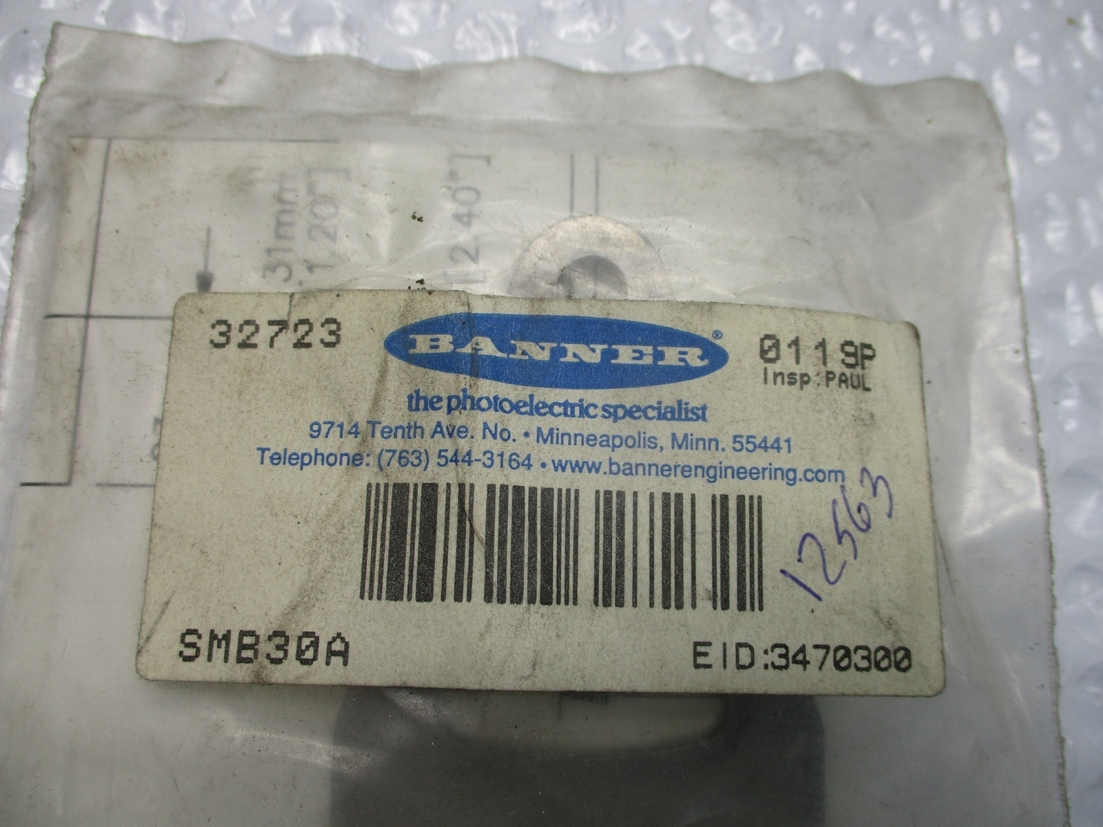 Banner SMB30A 32723 30mm Bracket Assembly - for sale online | eBay