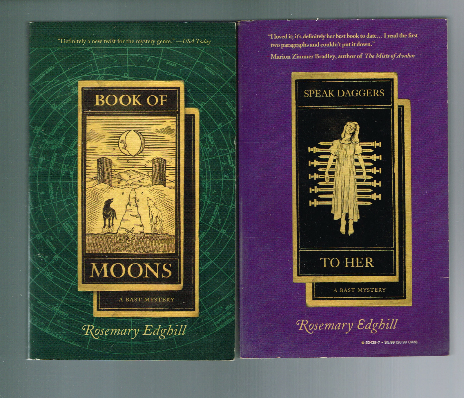 Rosemary Edghill 2 Paperbacks Book of Moons & Speak Daggers To Her ...