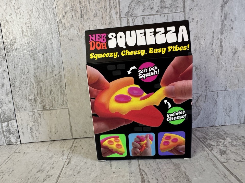 New Rare Sealed NeeDoh Squeezza Pizza Nee Doh Squeeze Fidget Toy viral ...