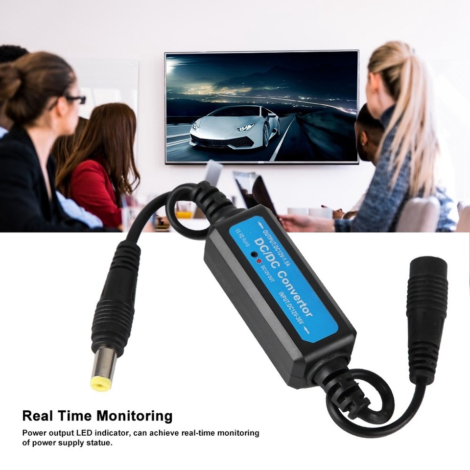 12V 1.5A Mini DC Converter Transmission Real Time Monitoring LED ...