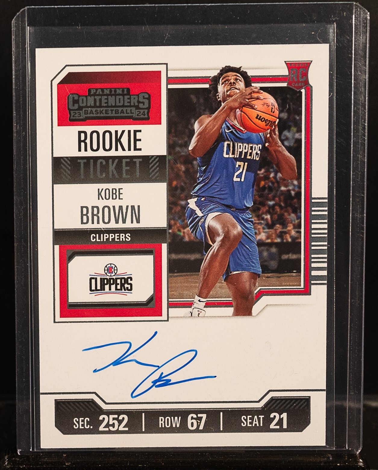 Kobe Brown 2023-24 Panini Contenders Rookie Ticket Autograph Auto RC ...