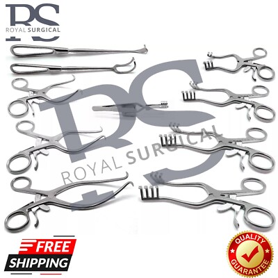 Set of 10 pcs Surgical Veterinary Retractors Weitlaner Gelpi Instrument ...