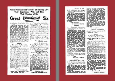 Chadwick 1908 - Great Chadwick Six | eBay