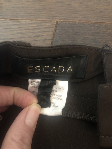 Escada Pants Women's EU Size 40 US 10 Slack Dress Pant Career Full ...