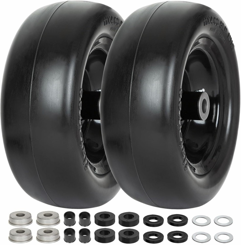 2pk Flat Free Tires For Toro Timecutter 4225 42” Cub Cadet RTZ50 XP42 ...