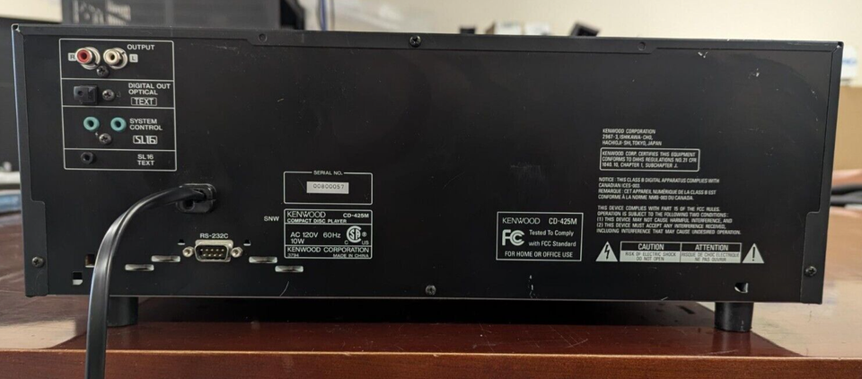 Kenwood CD-425M 200 Disc CD Player - USED TESTED/WORKING | eBay