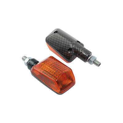 Bike It Short Stem Mini Motorcycle Indicators With Carbon Body And ...