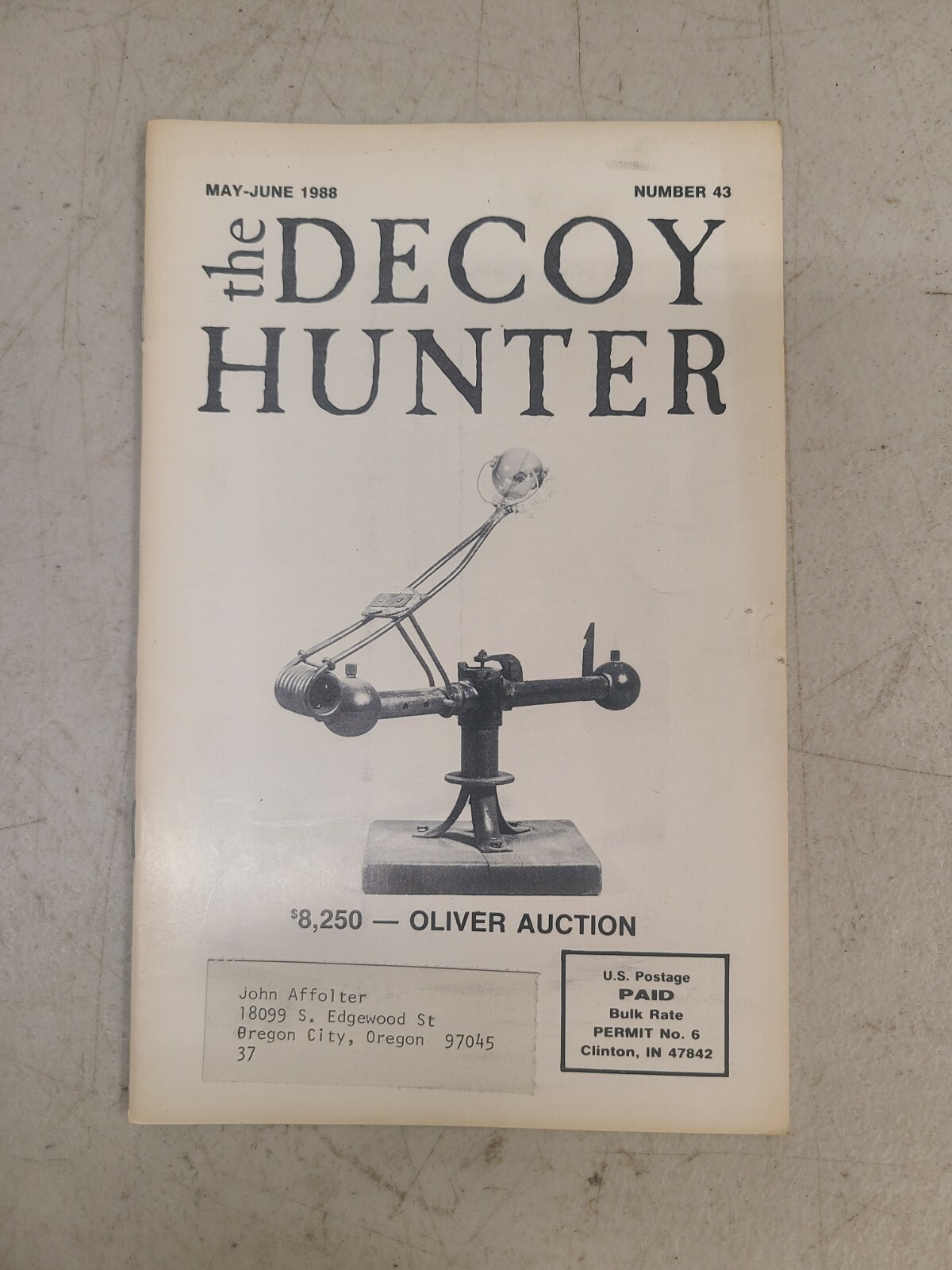 The Decoy Hunter Year 1986 Vintage Duck Decoy Magazine No 43 | eBay