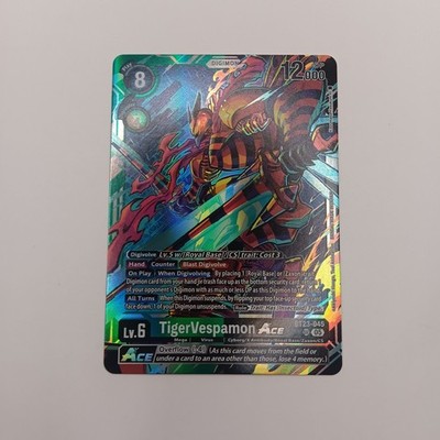 TigerVespamon ACE BT23-045 FOIL SR Super Rare Hackers' Slumber Digimon ...