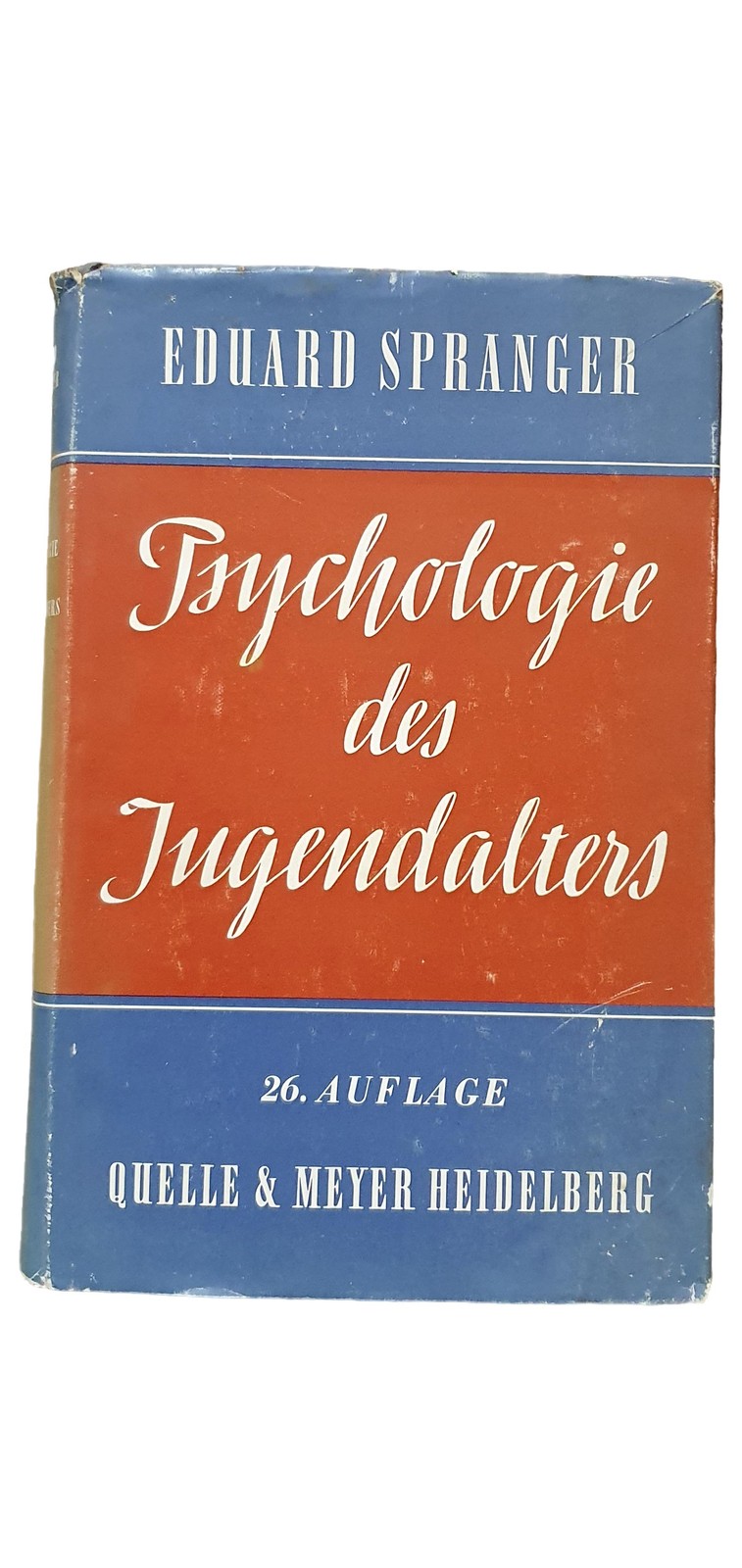 Eduard Spranger Jugendpsychologie Libro Psicologia (Hardcover) | eBay