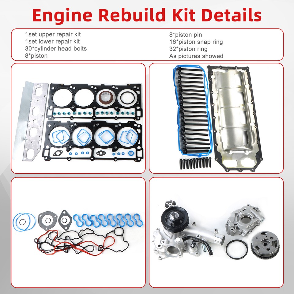 Engine Overhaul Rebuild Kit For 2009-2010 DODGE RAM 2011-2015 RAM 1500 ...