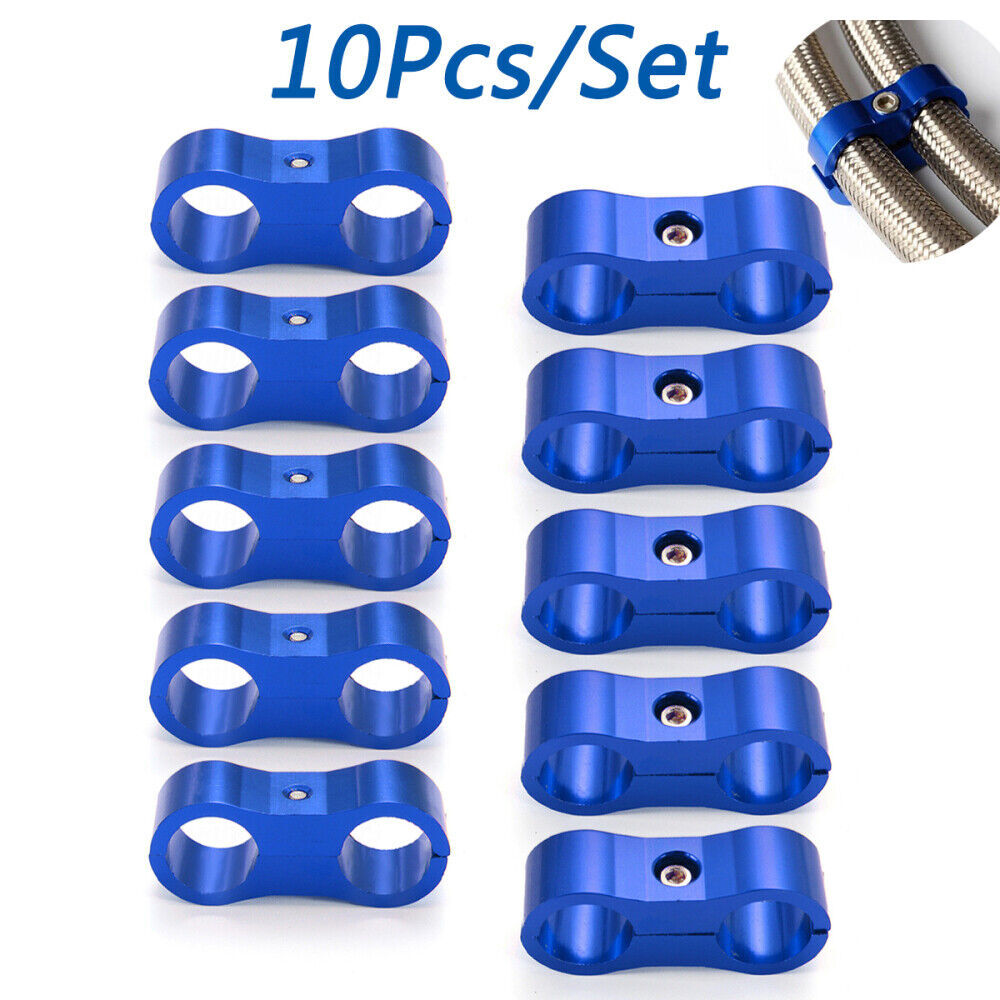 AN10 Fitting Stainless Steel Nylon Braided Oil Fuel Hose Line Fitting ...