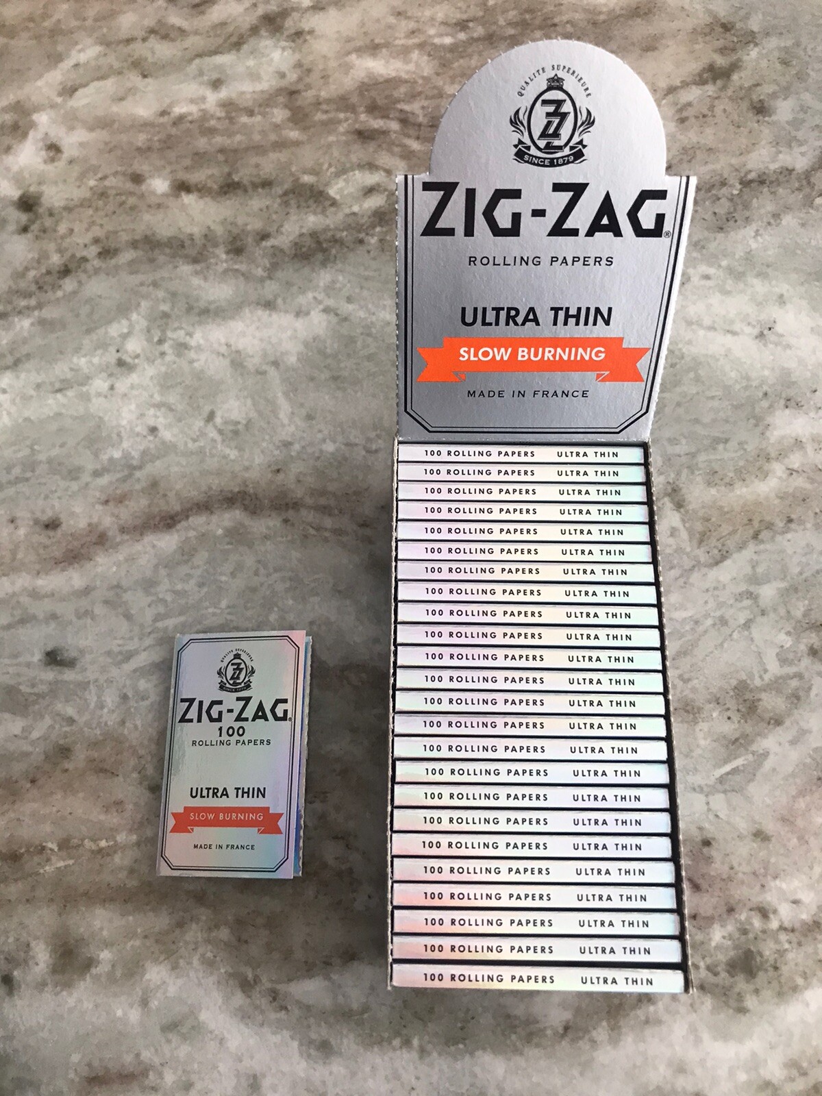 Zig-Zag Silver Ultra-Thin Slow Burning Rolling Papers - 4 Packs | eBay