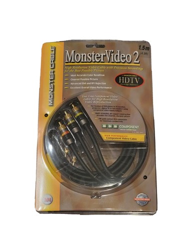 MONSTER CABLE | Monster Video 2 High Performance 1.5m RCA Component ...