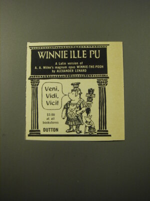 1960 Dutton Book Advertisement - Winnie Ille Pu by Alexander Lenard | eBay