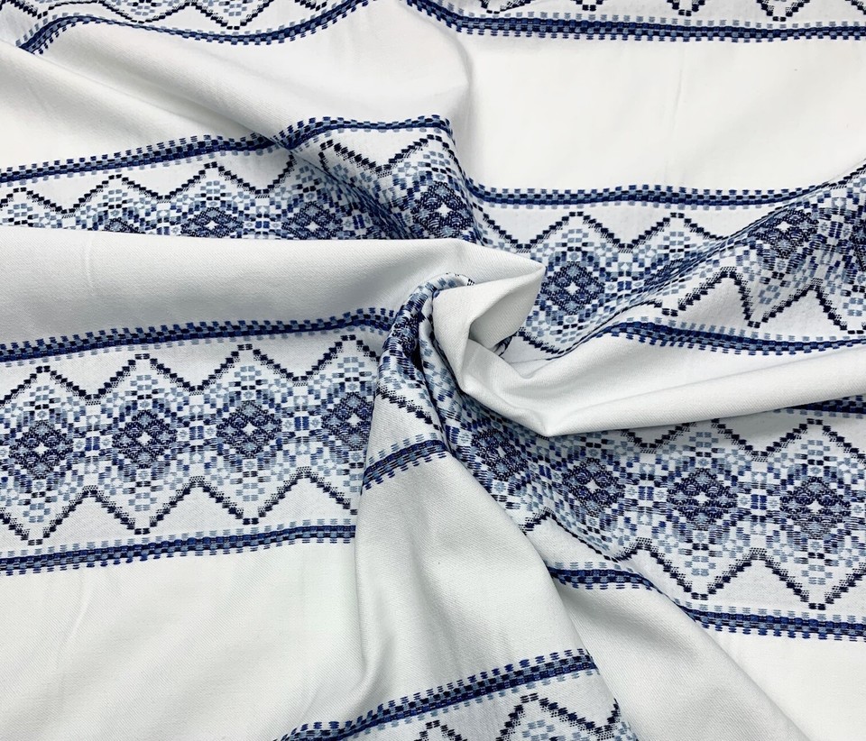BALLARD DESIGN LENA AZURE STRIPED InsideOut® PERFORMANCE FABRIC BY YARD ...