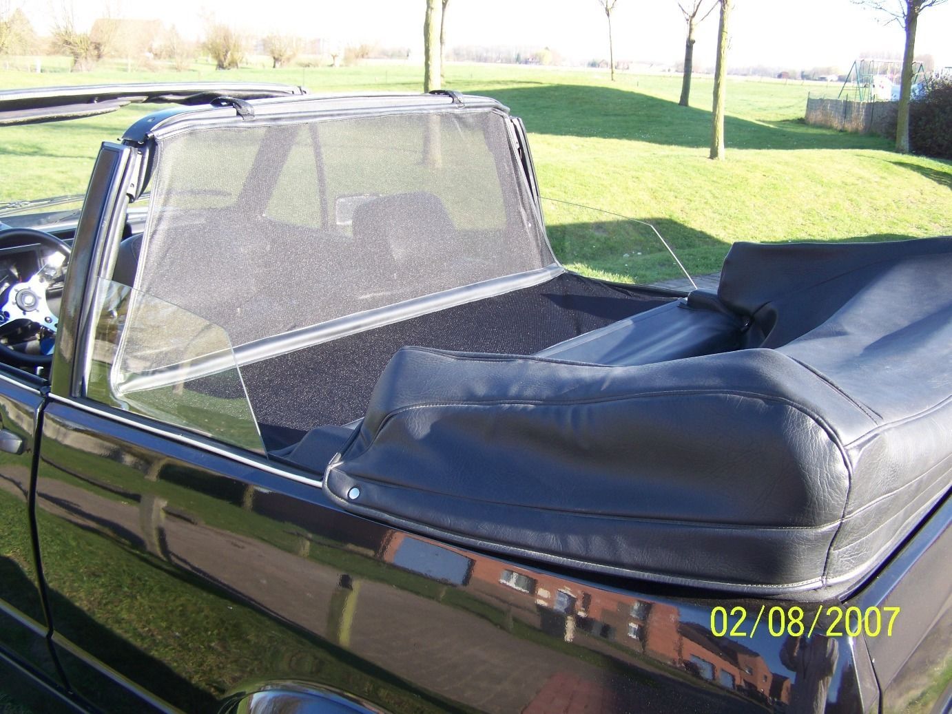 Wind deflector - windblocker VW Golf Mk1 cabriolet | eBay