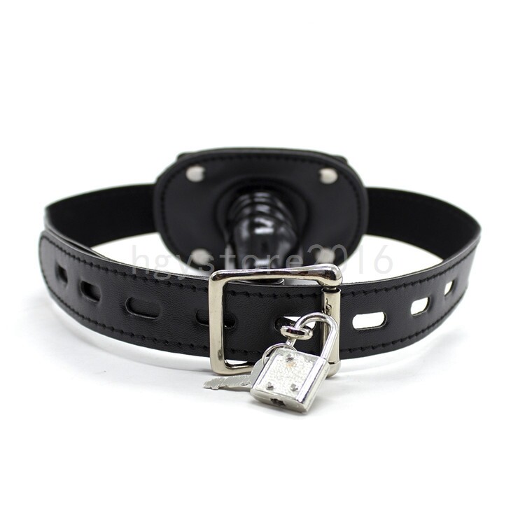 Open Mouth Gag Plug Adjustable PU Leather Belt Plug Oral Stopper ...