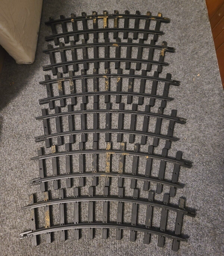 Vtg New Bright G Scale Train Track Lot - 6 Curved 12" Tracks | eBay