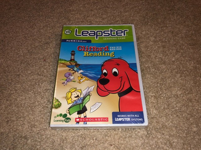 LeapFrog Leapster Learning System Clifford Big Red Dog Reading for sale ...