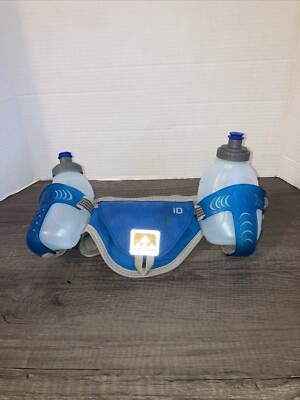 Nathan Blue Fanny Pack Hydration Belt Double Bottle Holder Running ...