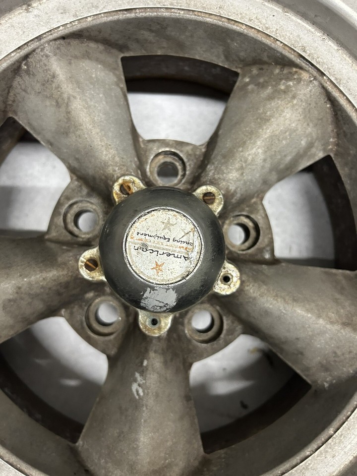 Vintage Torque Thrust Style Mag Wheels 15x6 Appliance Chevy GM Gasser ...