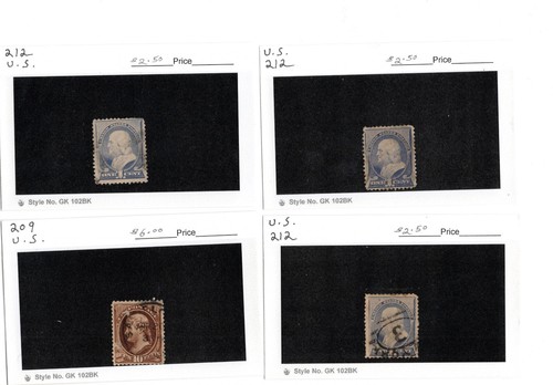 US Stamp Collection - 11 dealer stock cards with stamps (D382) | eBay