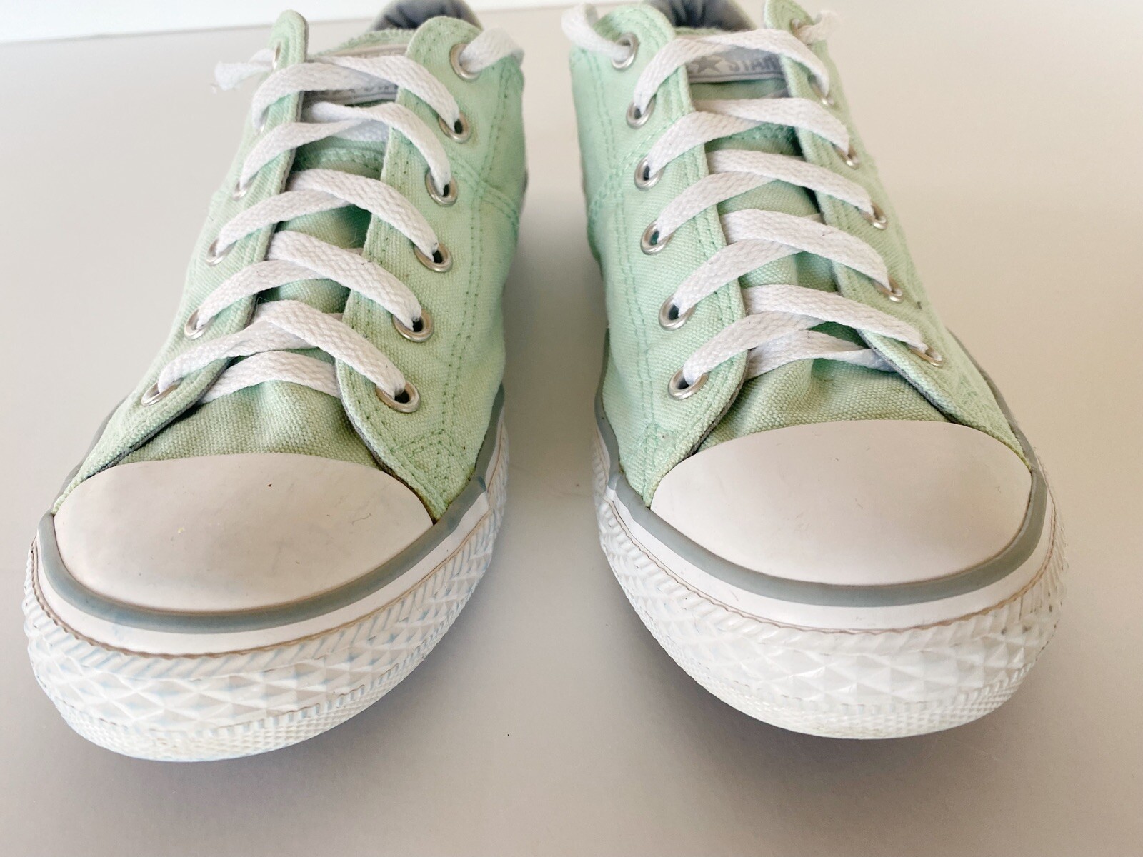 Converse All Star Mint Green Canvas Sneakers Shoes Si… - Gem