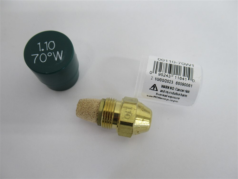 Delavan 00110-70W1 , Type W , 1.10 GPH , 70° W Fine Filter Oil Burner ...