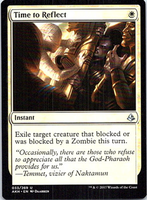 Time To Reflect Magic The Gathering Amonkhet Card Light Play X1 | eBay