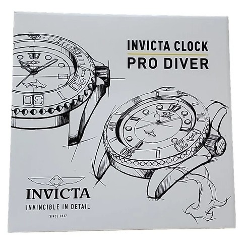 Invicta Pro Diver 14" Light Pink Wall Clock 47775 $120- BRAND NEW ...